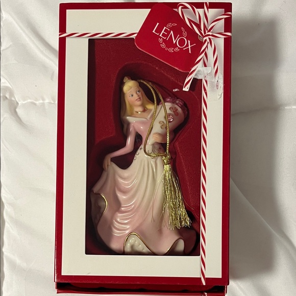 Lenox | Holiday | Lenox Disney Princess Aurora Pink And Gold Ornament ...